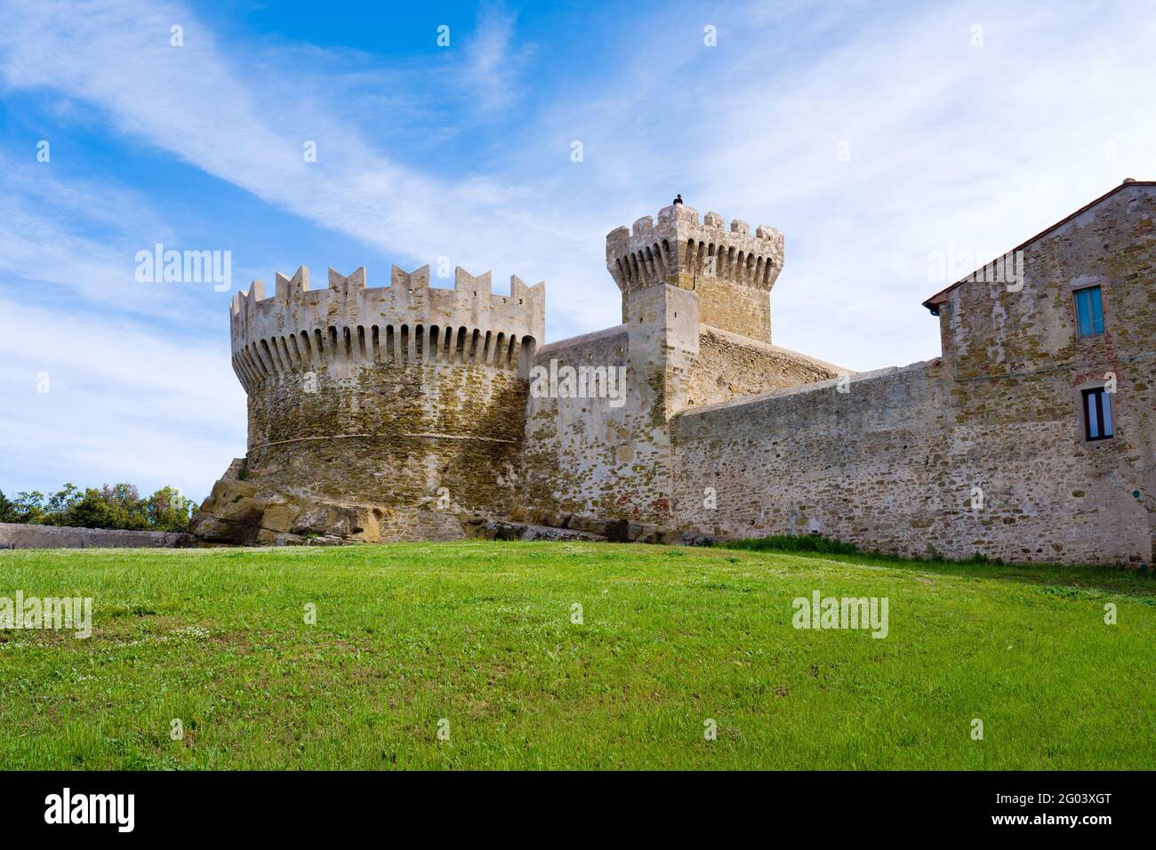 The Etruscan city of Populonia known for necropoleis, old ruins, castle ...