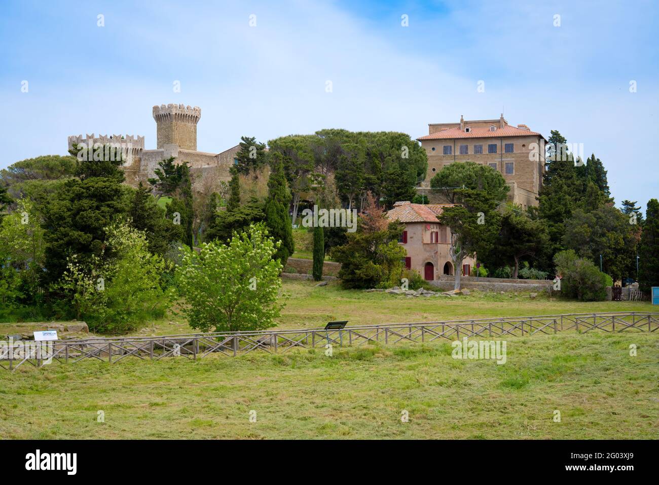 The Etruscan city of Populonia known for necropoleis, old ruins, castle ...