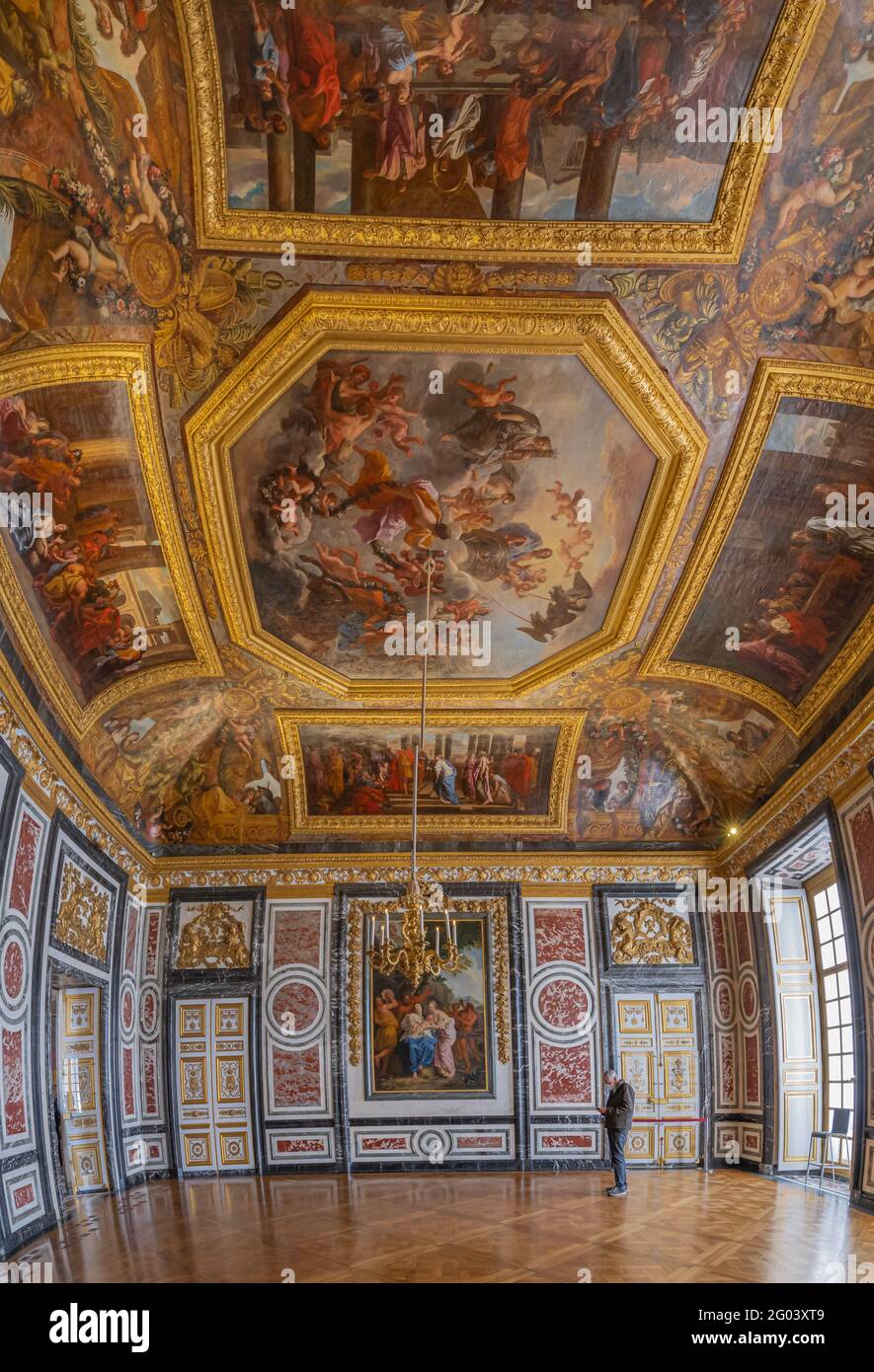 Versailles, France - 19 05 2021: Castle of Versailles. Louis XIV rooms ...