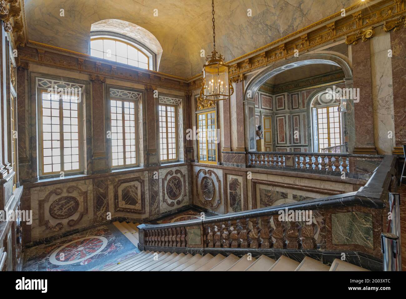 Versailles, France - 19 05 2021: Castle of Versailles. Louis XIV rooms ...