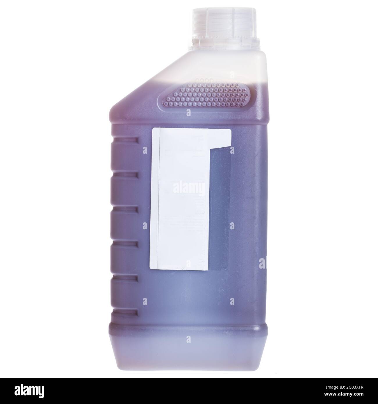 Industrial plastic bottle. Bottle for chemistry and solutions. White ...