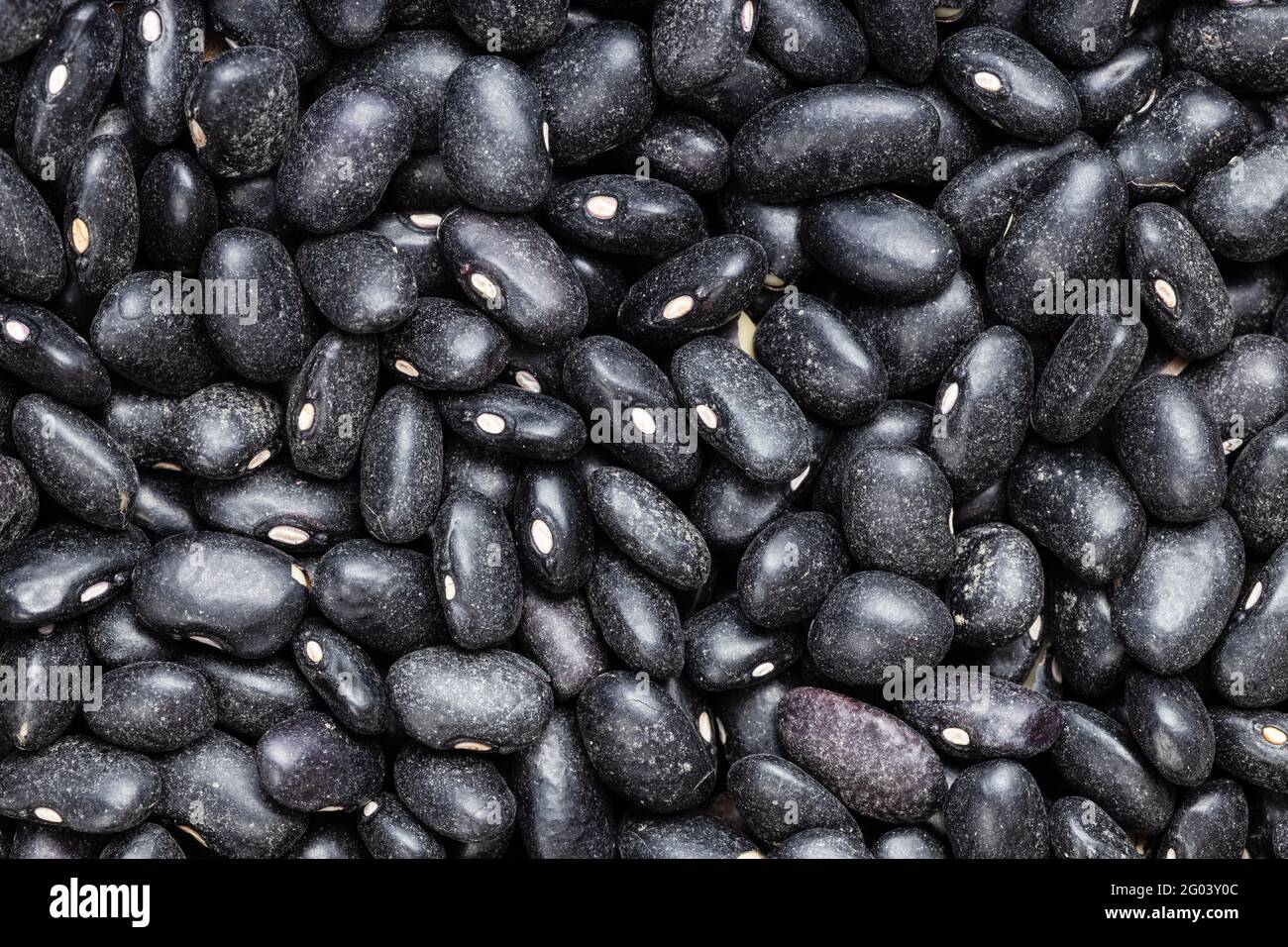 food background - raw black turtle beans Stock Photo - Alamy