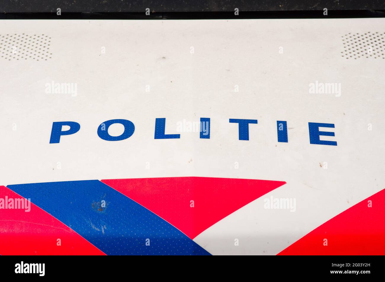 Arnhem, Netherlands - April 27, 2021: Closeup of a logo of the dutch ...