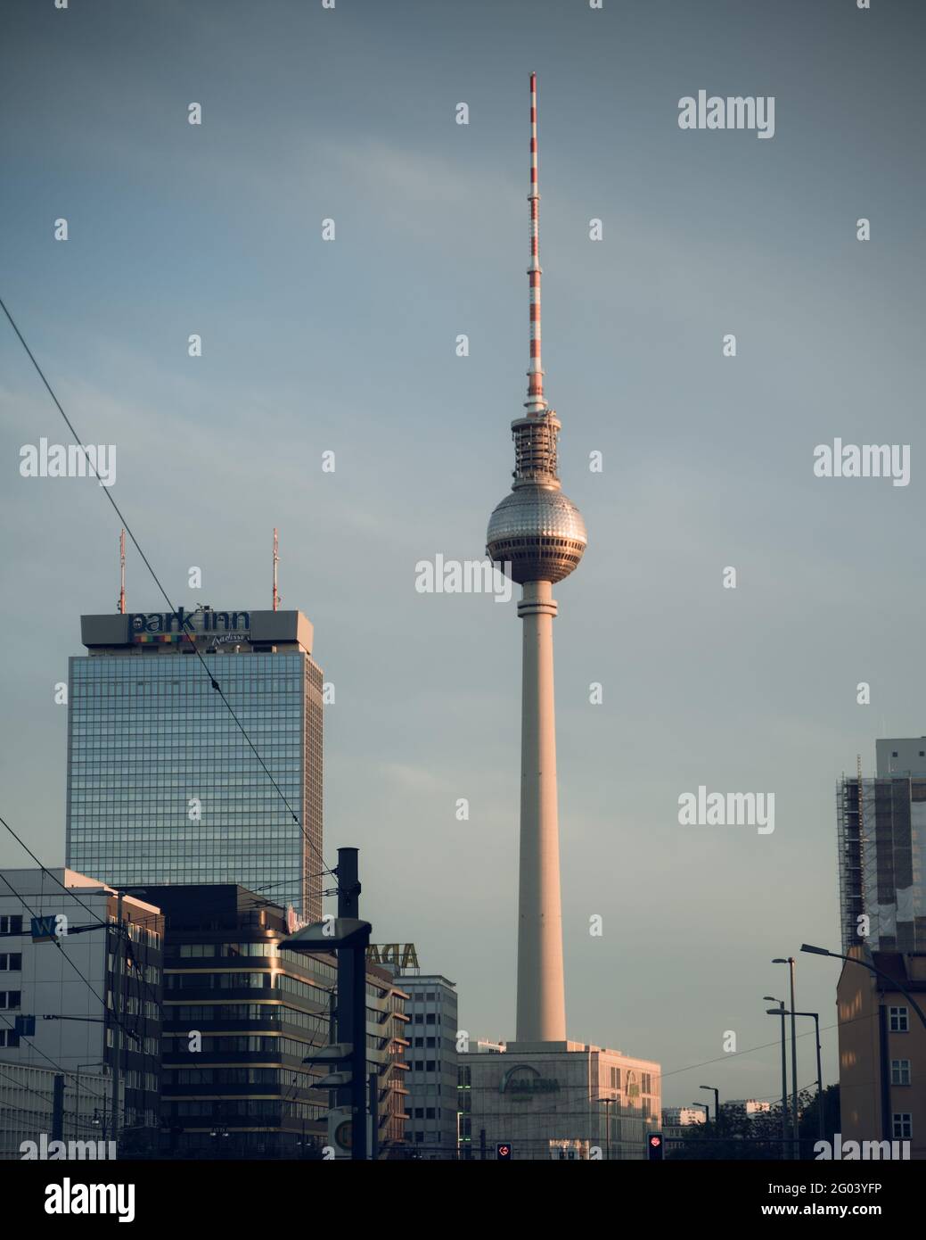 Aerial view of berlin wall hi-res stock photography and images - Alamy