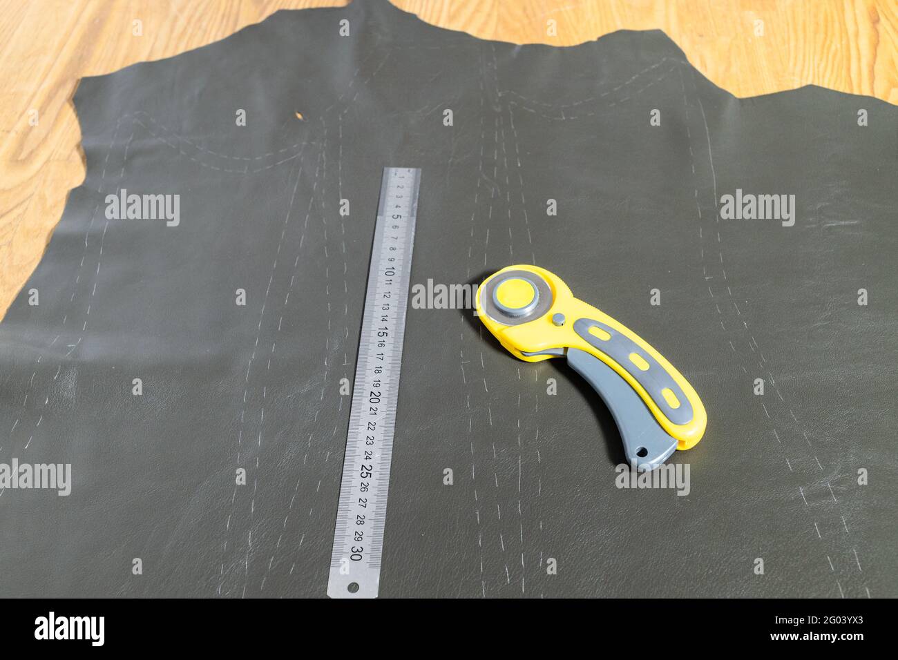 Leather cutter hi-res stock photography and images - Alamy