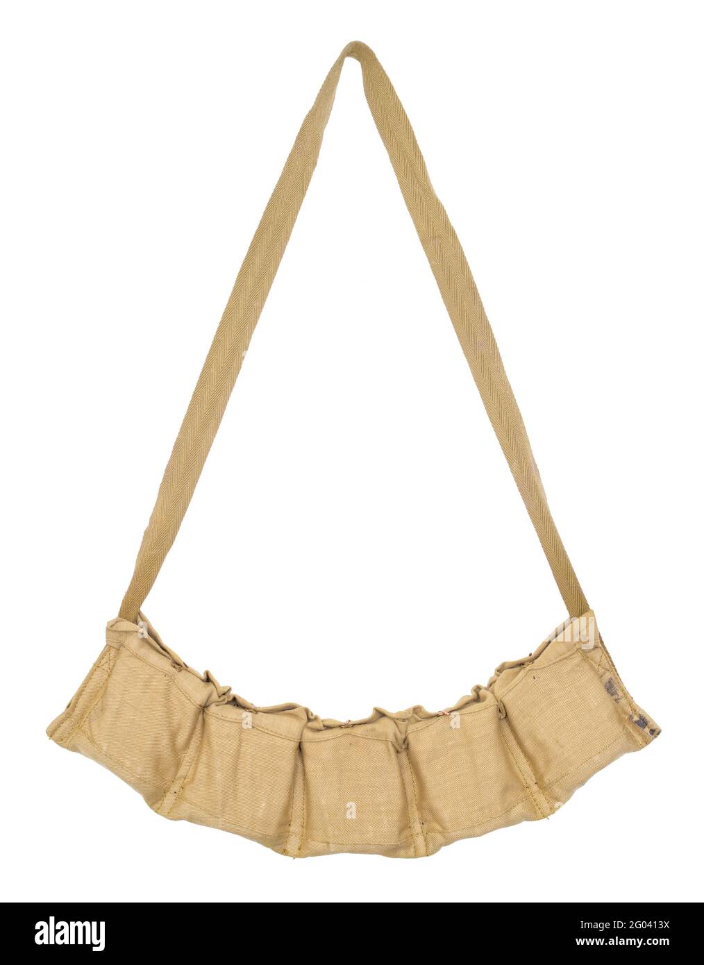 Military bandolier isolated on white Stock Photo - Alamy