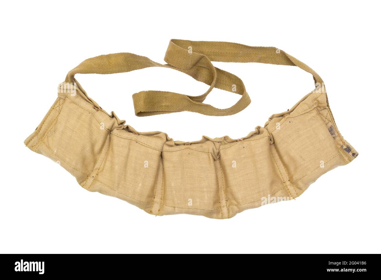 Military bandolier isolated on white Stock Photo - Alamy