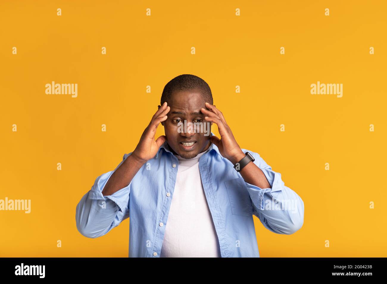 Huge choice, problems and difficulties, expression of emotion Stock ...