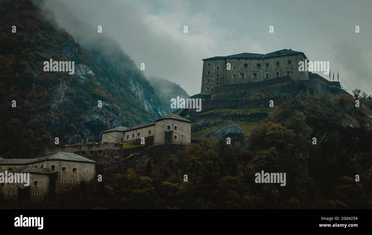 Fort of Bard in Bard, Italy Stock Photo - Alamy