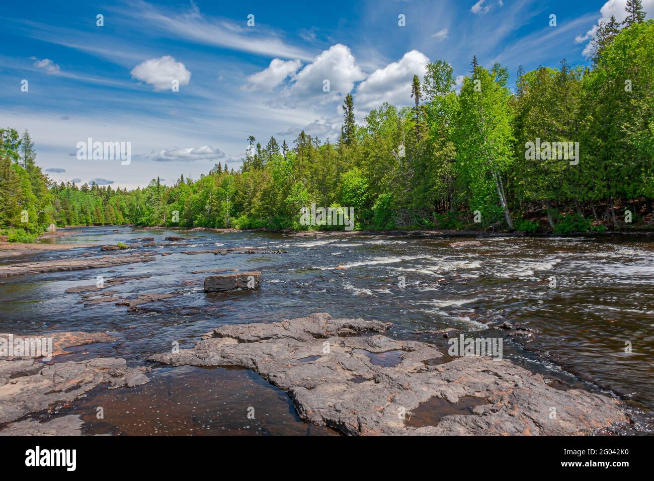 Trowbridge Falls Conservation Area Thunder Bay Ontario Canada Stock ...