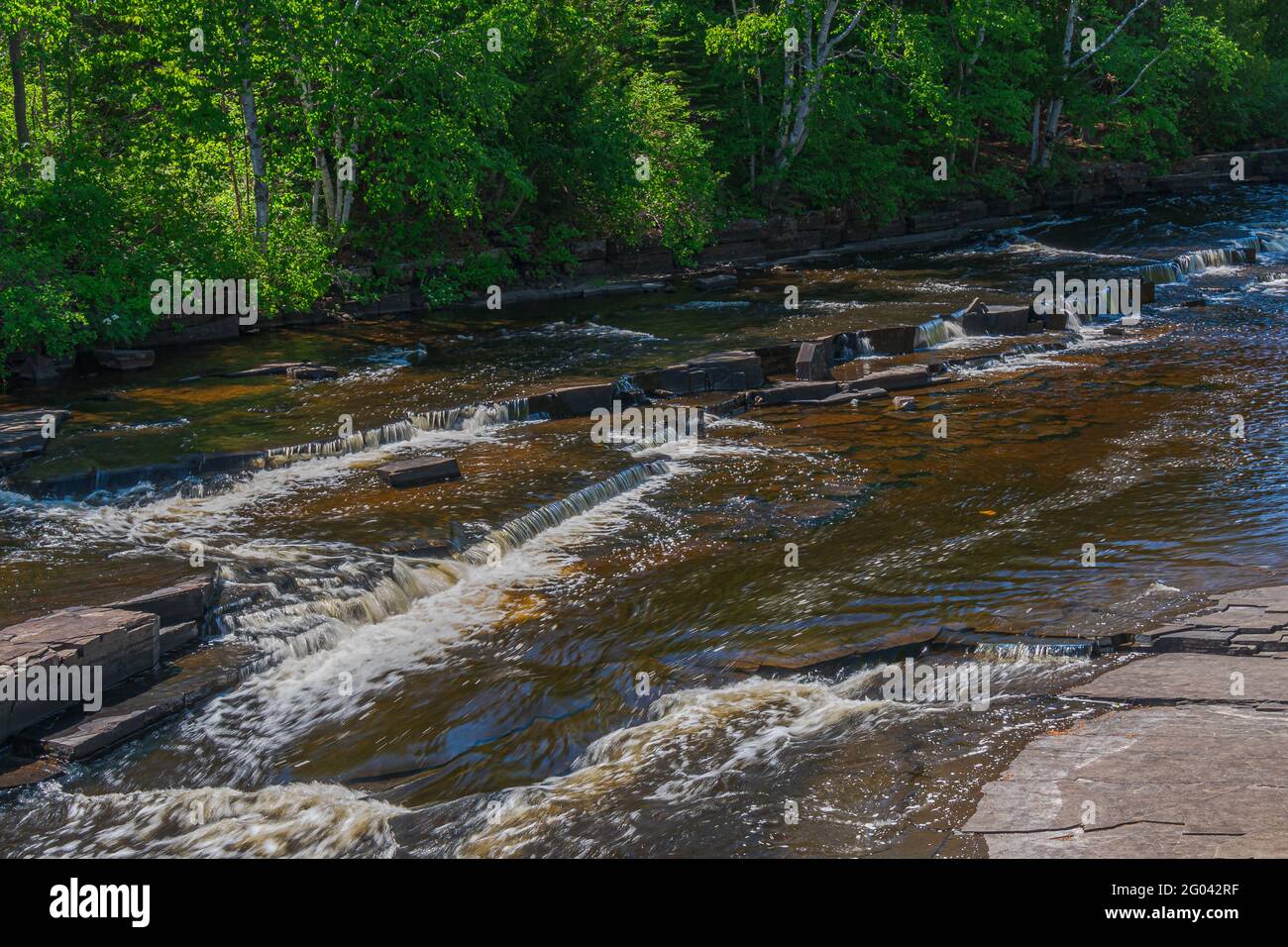 Trowbridge Falls Conservation Area Thunder Bay Ontario Canada Stock ...