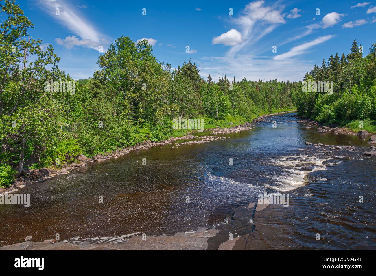 Trowbridge Falls Conservation Area Thunder Bay Ontario Canada Stock ...