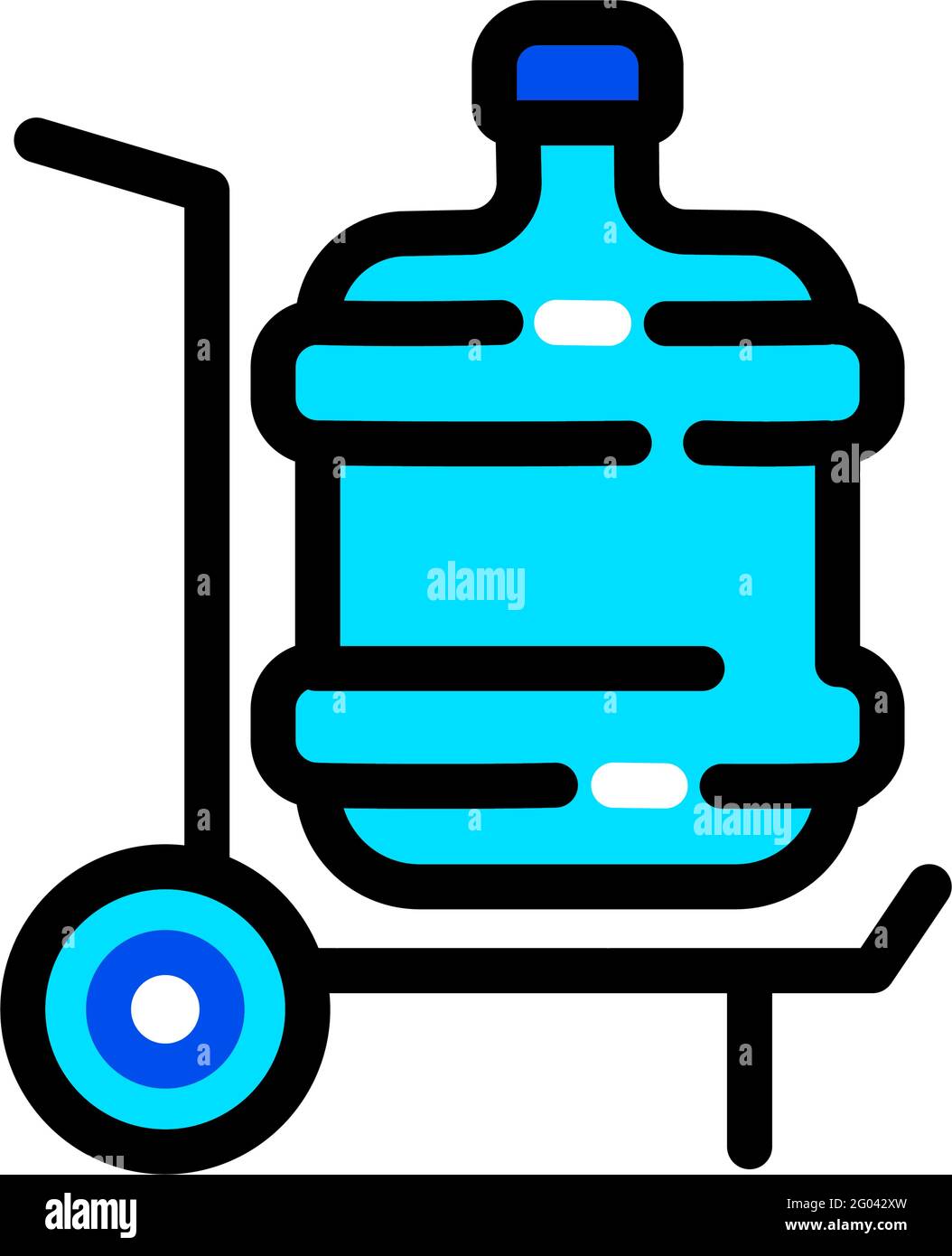 Water delivery delivering truck hi-res stock photography and images - Alamy