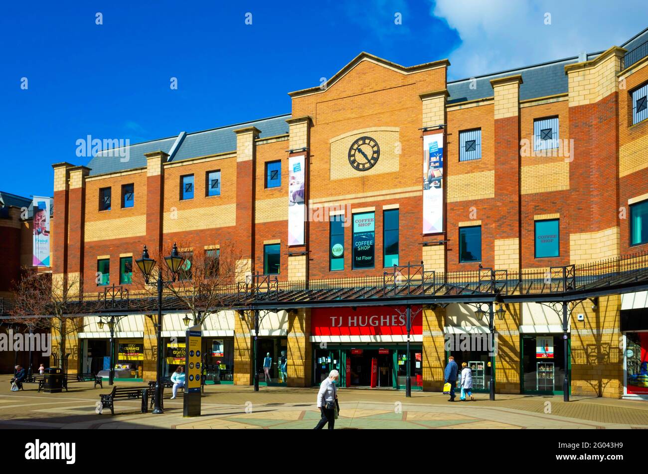 Captain Cook Square shopping centre in Middlesbrough town centre in ...