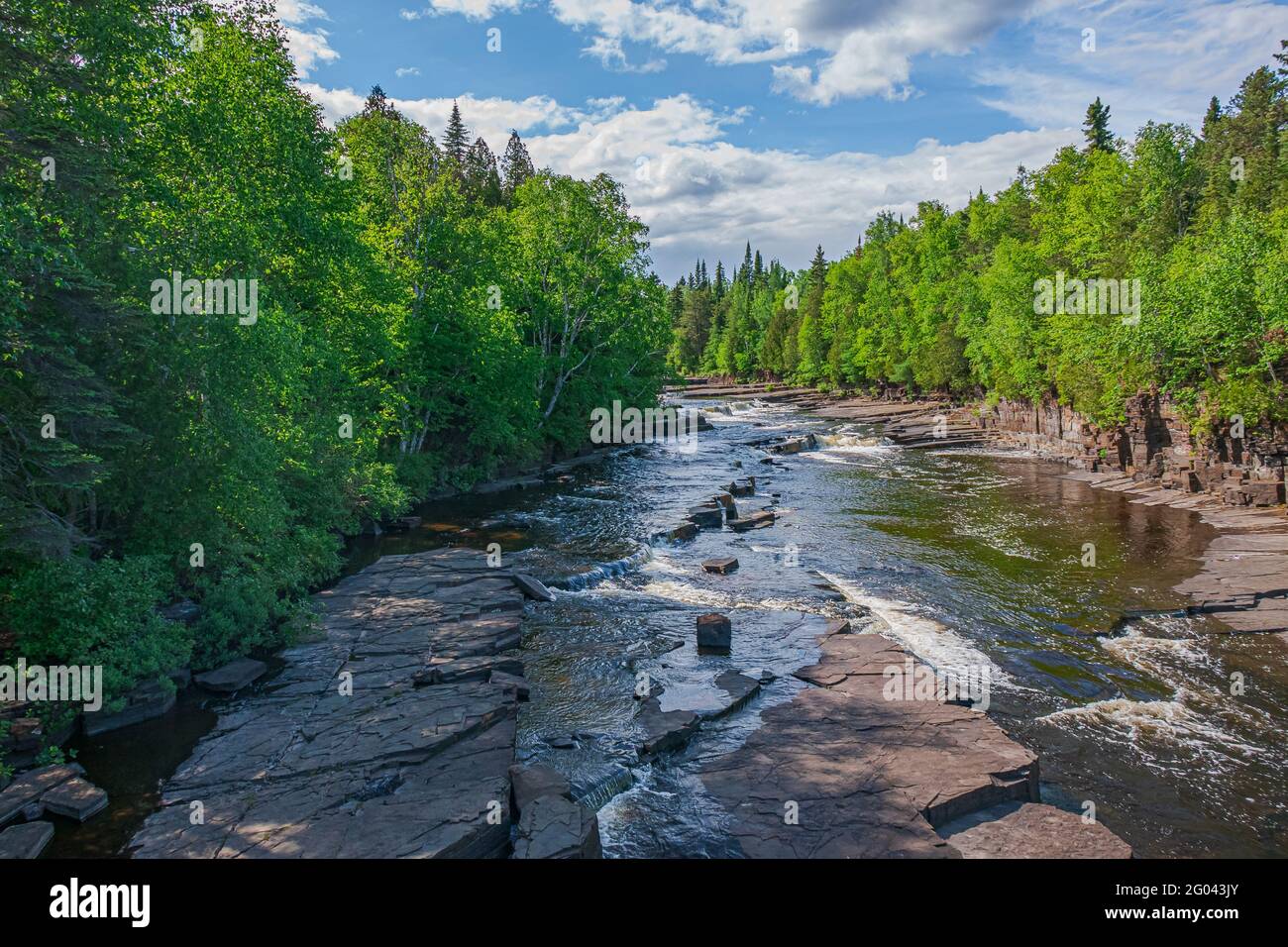 Trowbridge Falls Conservation Area Thunder Bay Ontario Canada Stock ...