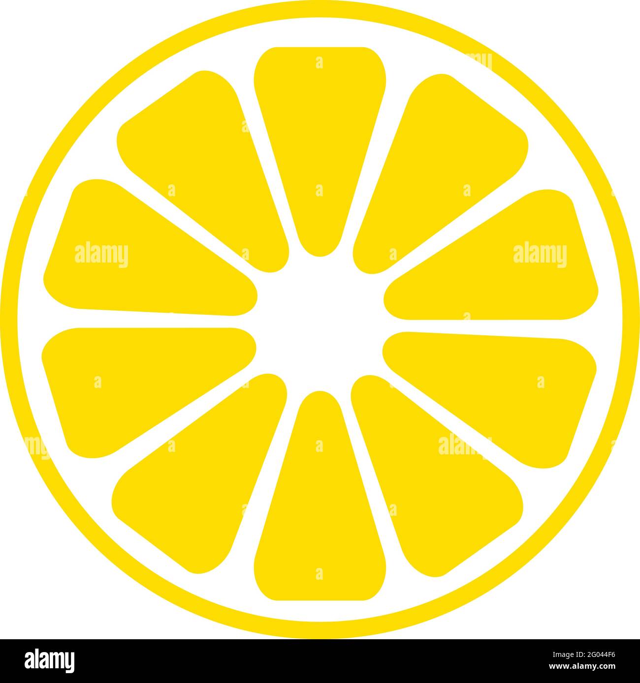 Lemon. Simple food nature vector illustration Stock Vector Image & Art ...