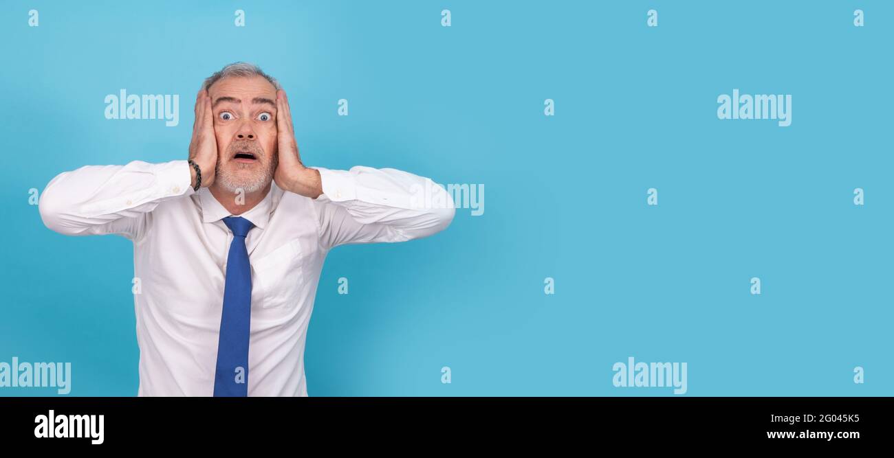 Scared businessman hi-res stock photography and images - Alamy