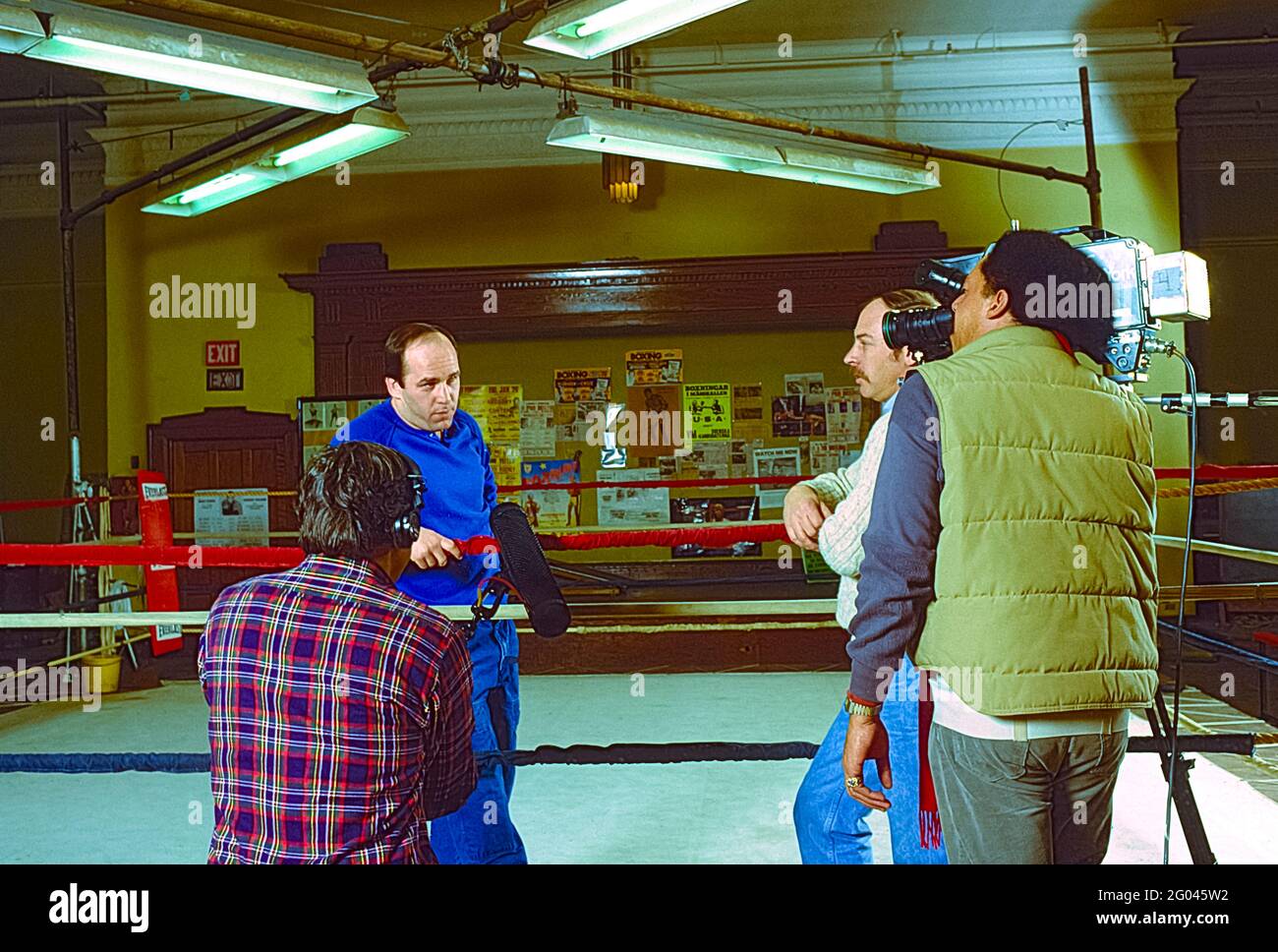 Mike Tyson's trainer Kevin Rooney at Cus D'Amato's gym in Catskill, NY ...