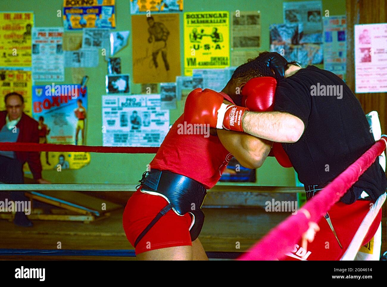 Mike Tyson training at Cus D'Amato's gym in Catskill, NY in 1986 Stock ...