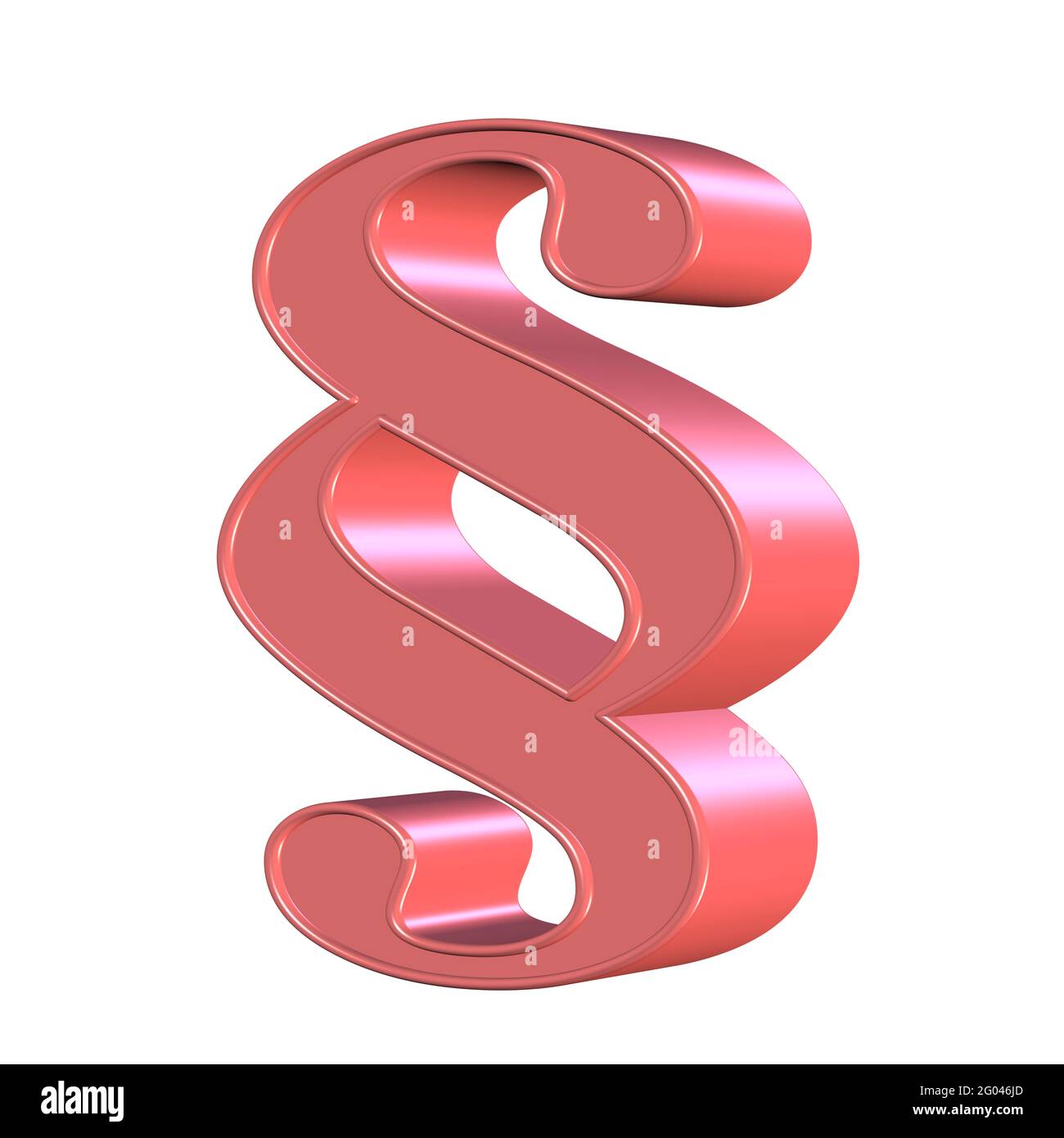 Paragraph isolated against white background, 3d illustration Stock ...