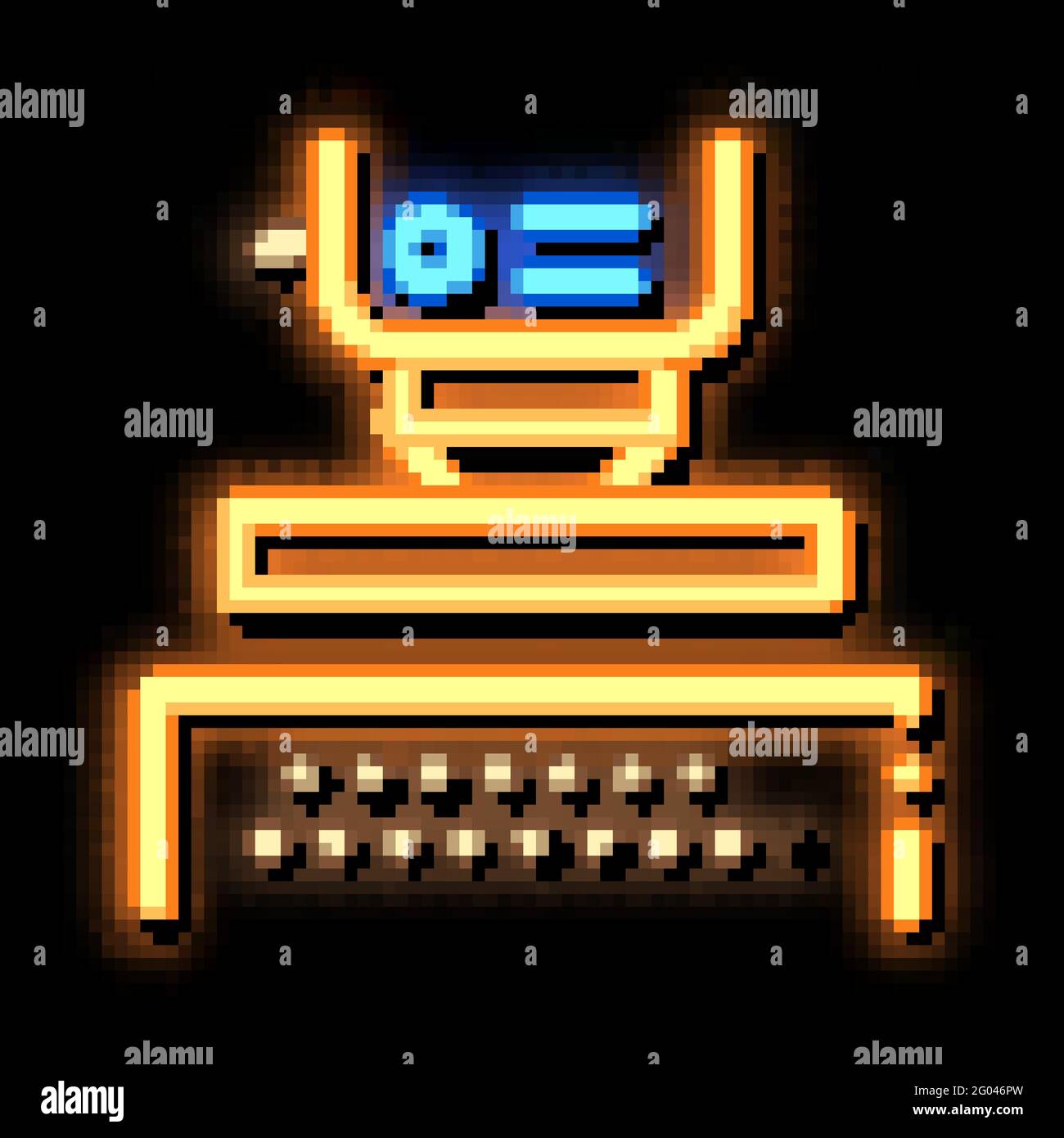 Industrial Tool Metallurgical neon glow icon illustration Stock Vector ...