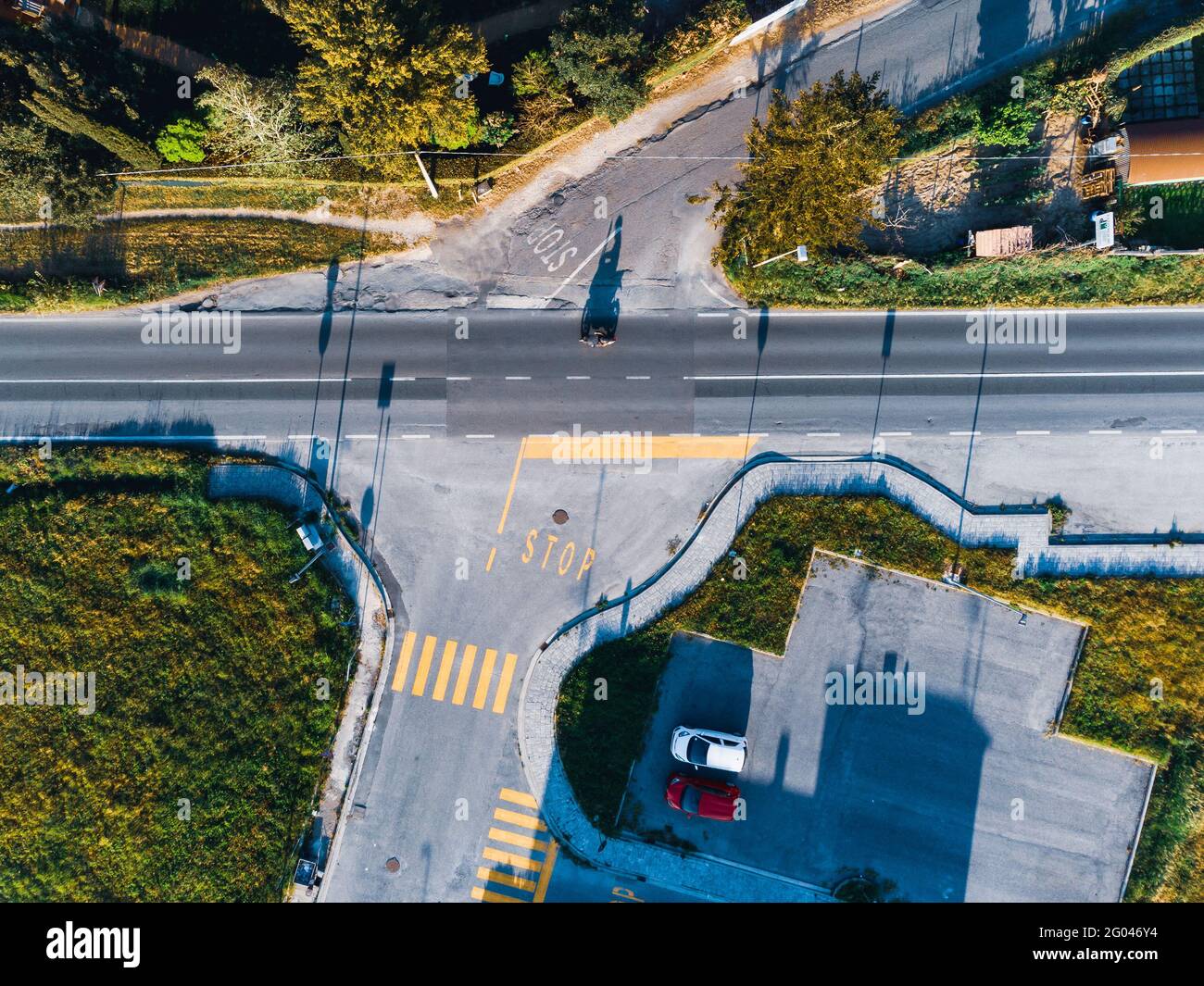 Landscape of a road Stock Photo - Alamy