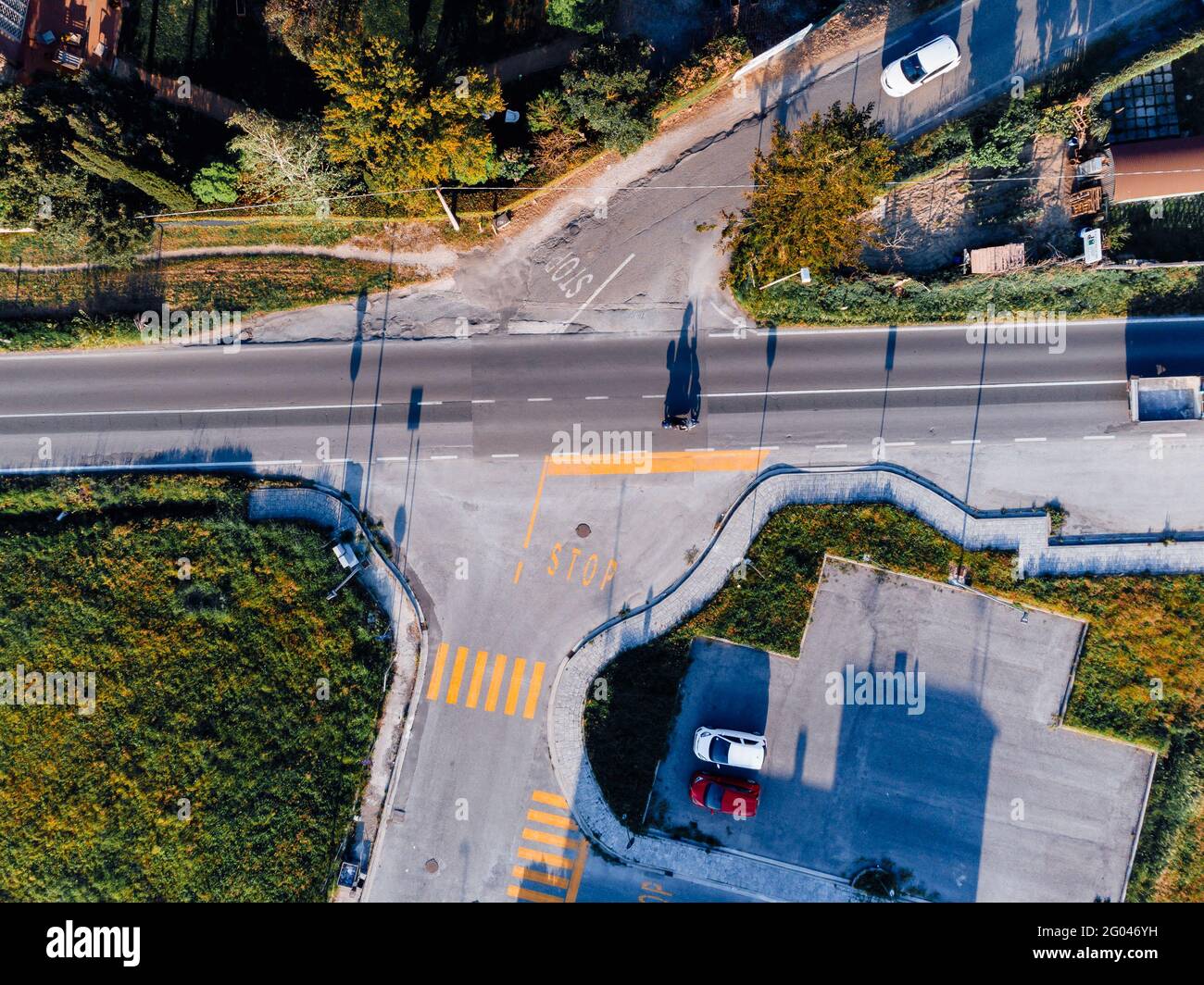 Landscape of a road Stock Photo - Alamy