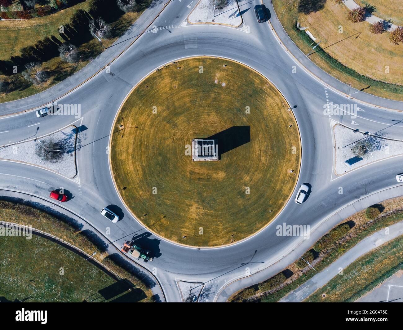 dronescape of a street Stock Photo - Alamy