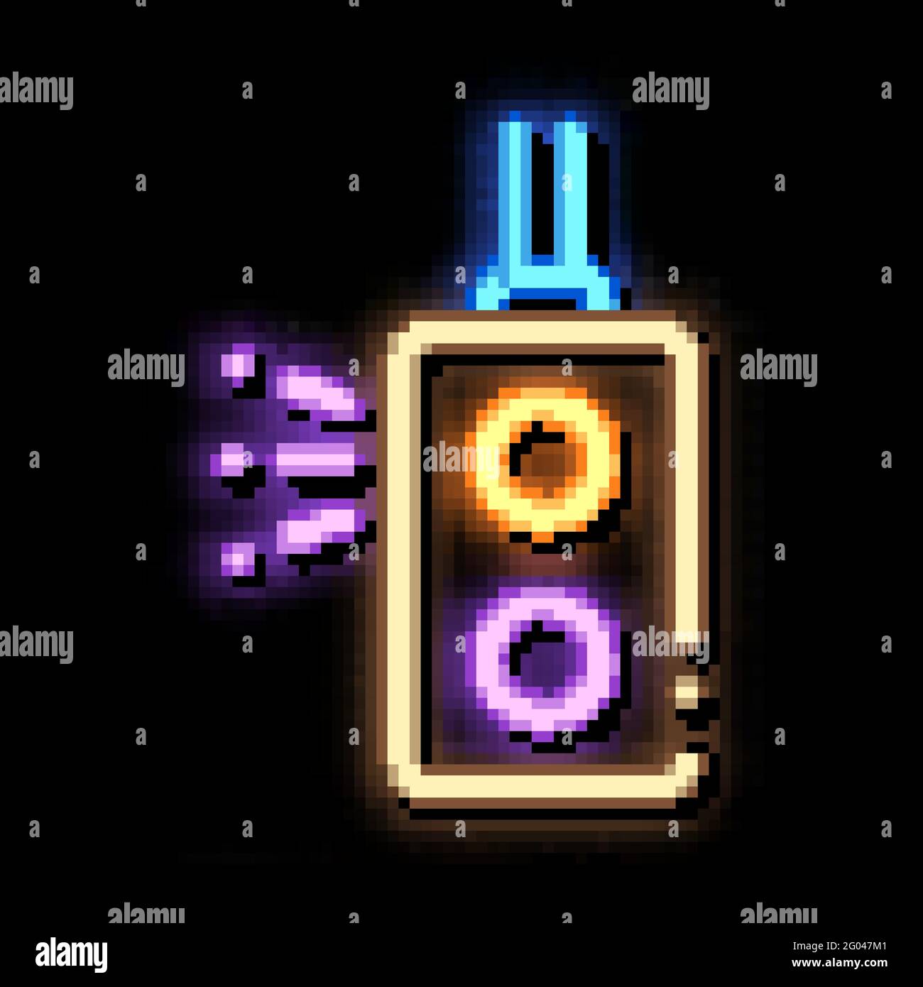 Colour Light Signal Metallurgical neon glow icon illustration Stock ...