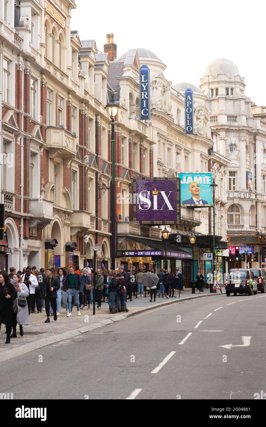 Around Soho and the West End of London Stock Photo - Alamy