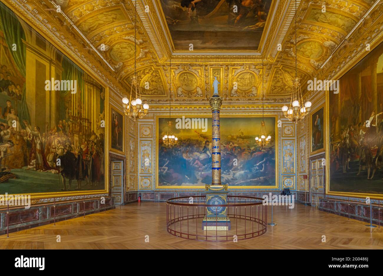 Versailles, France - 19 05 2021: Castle of Versailles. The Coronation ...