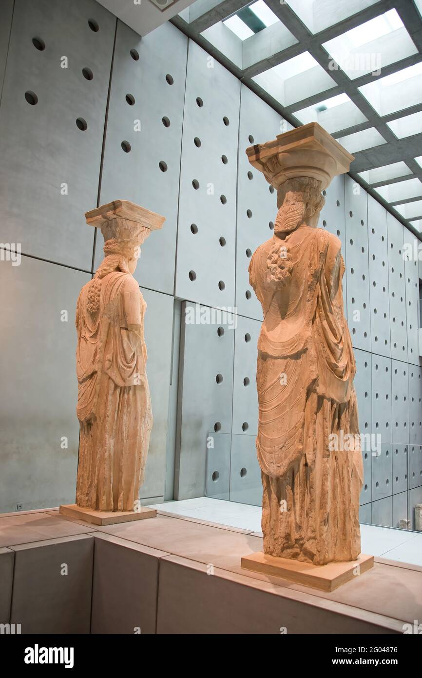 The Caryatids, statues of beautiful girls of the 5th cent. BC ...