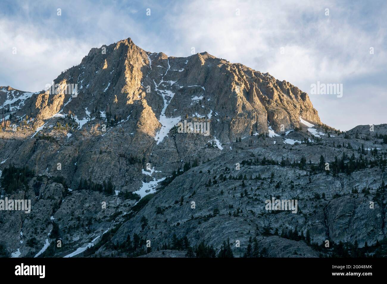 Carson Peak towers over the June Lake Loop in Mono County, CA, USA ...