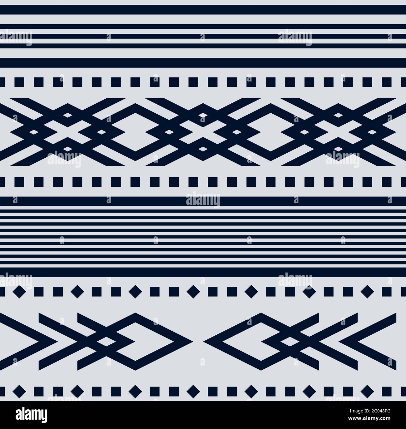Vector gray tribal stripes seamless pattern background for fabric ...