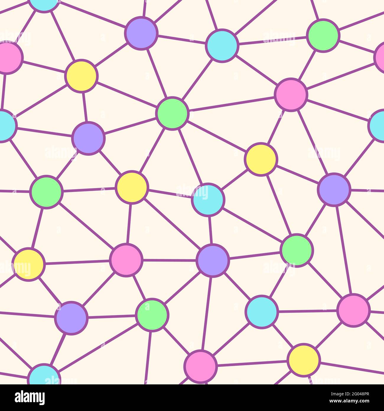 Vector seamless geometry wire pattern, triangle and dot mosaic in ...