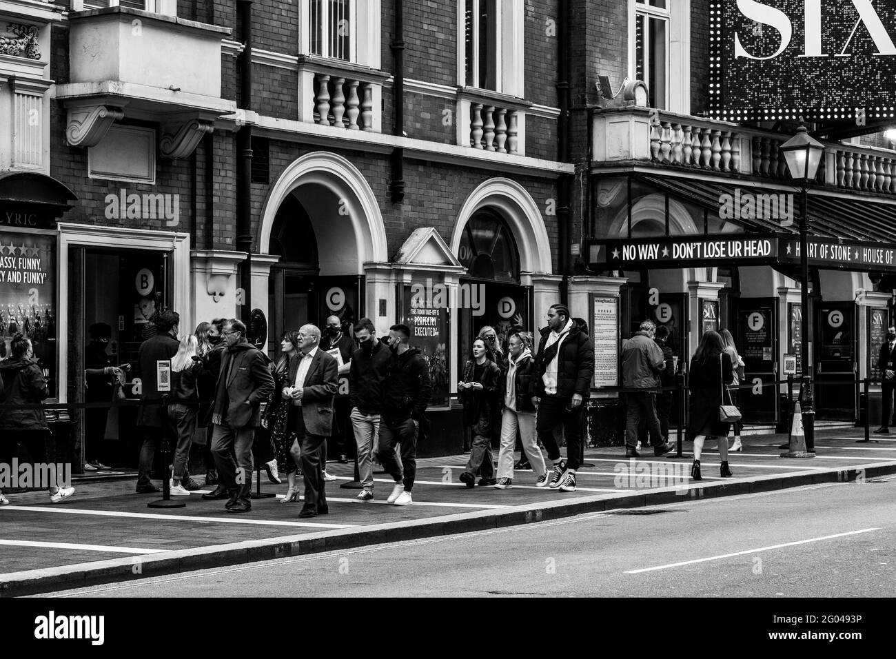 Around Soho and the West End of London Stock Photo - Alamy