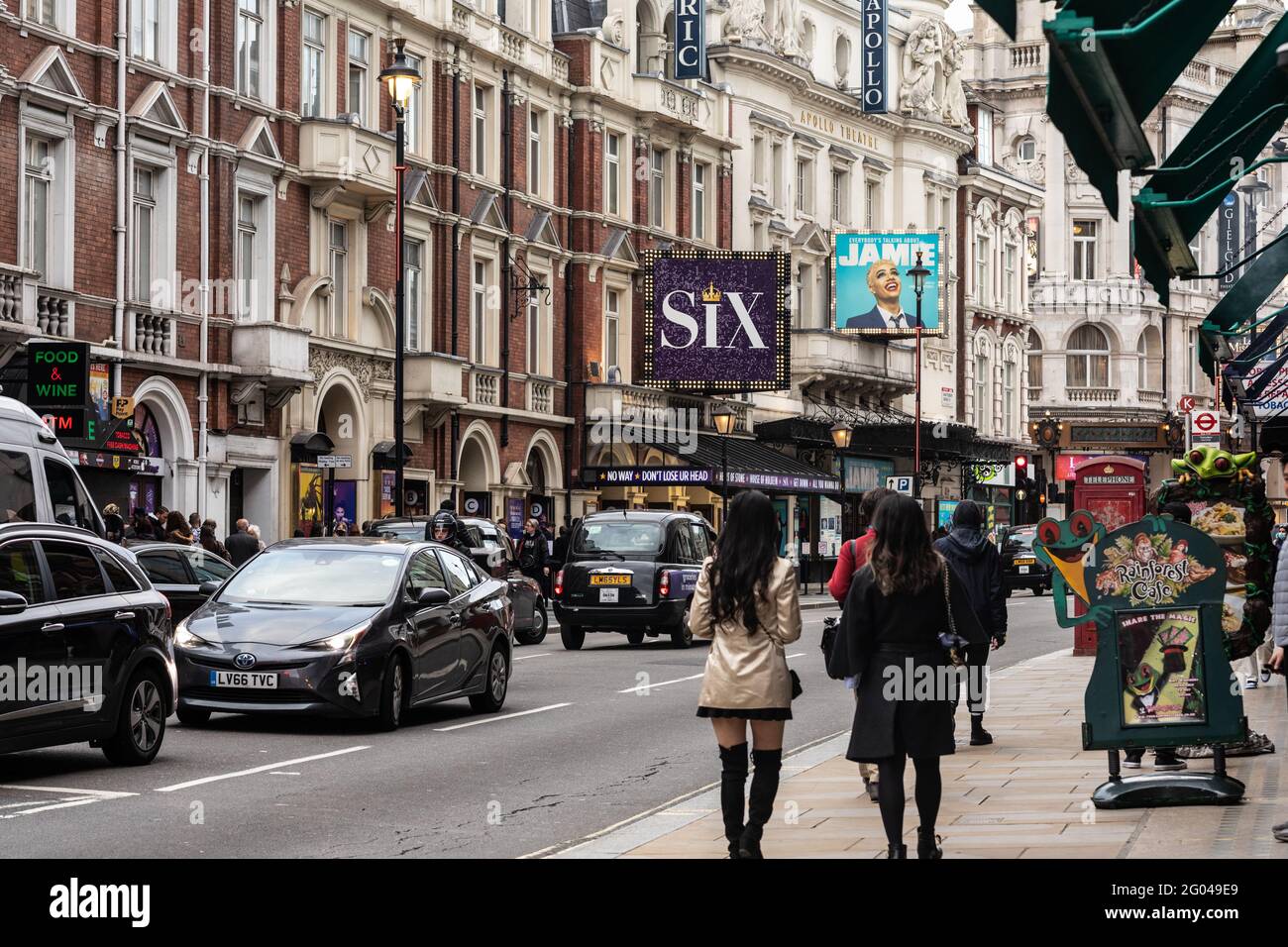 Around Soho and the West End of London Stock Photo - Alamy