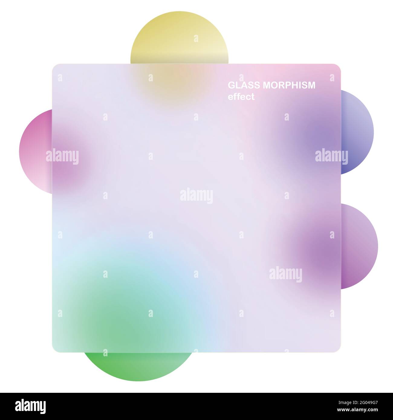 Modern background with glass morphism vector effect. Transparent glass ...