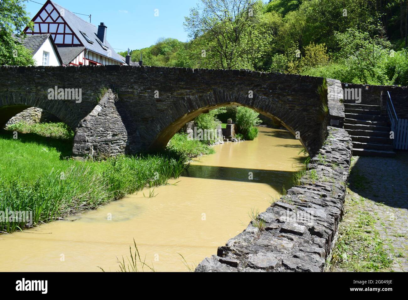old town Monreal Stock Photo - Alamy
