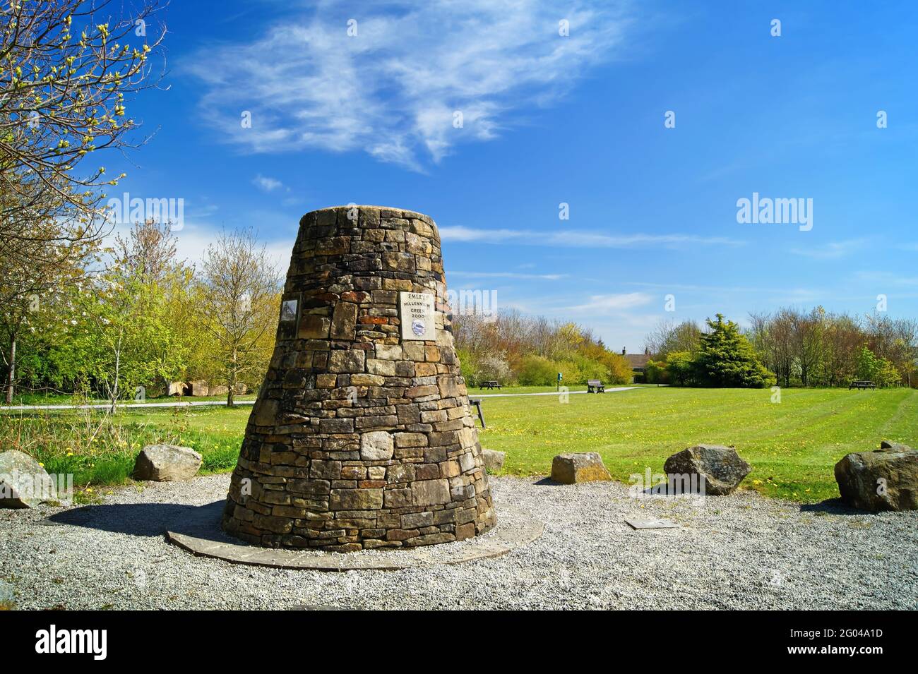 UK, West Yorkshire, Emley, Millennium Green Stock Photo - Alamy