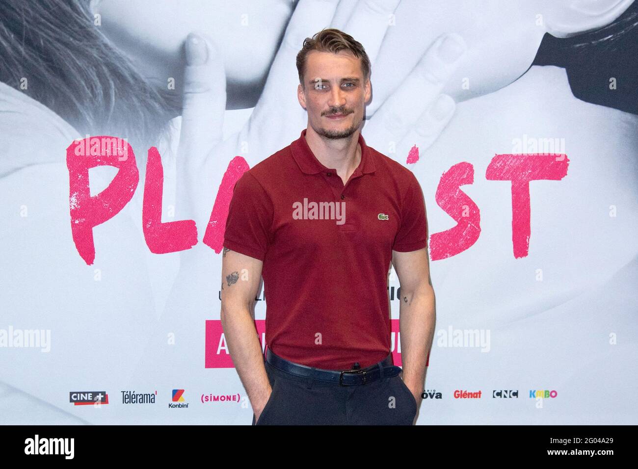 Paris, France. 31st May 2021. Pierre Lottin attending the Playlist ...