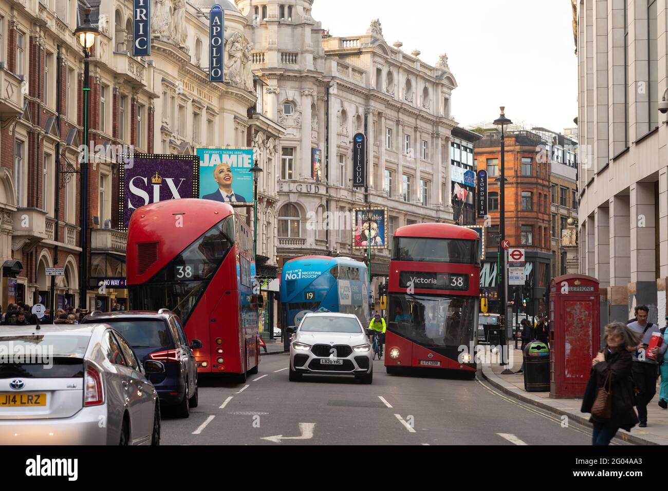 Around Soho and the West End of London Stock Photo - Alamy