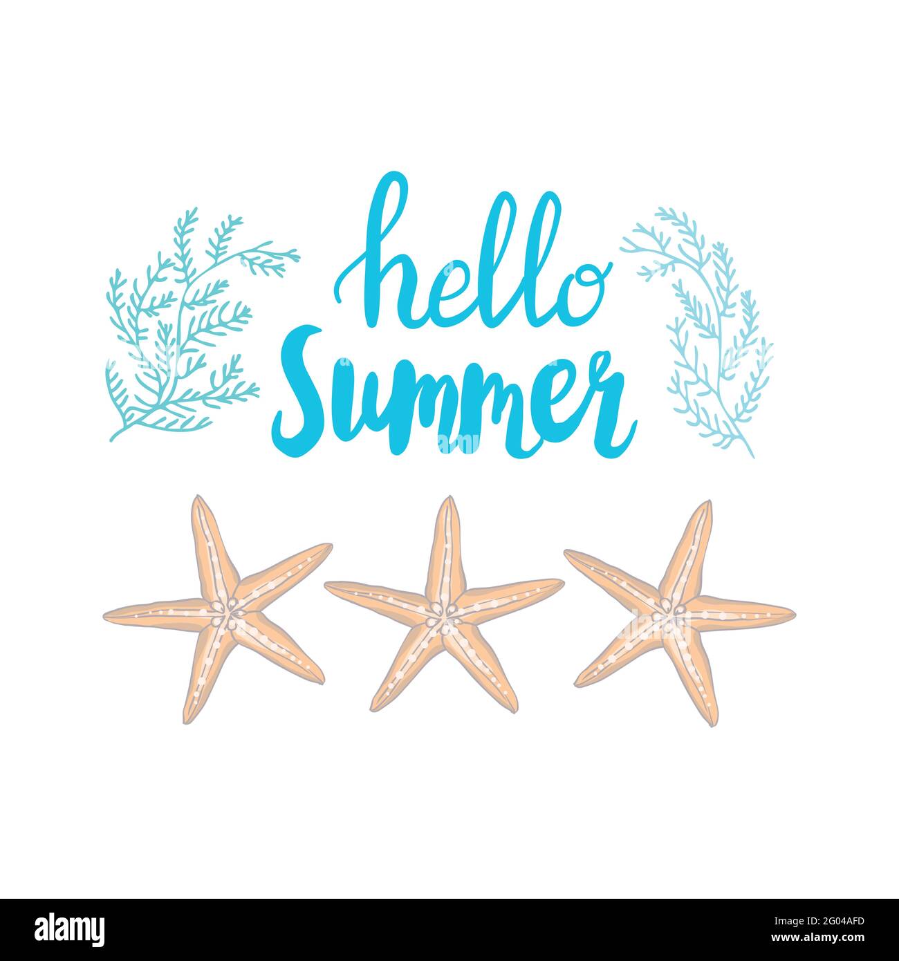 Shell yeah vector illustration with seashell and lettering. Summer ...