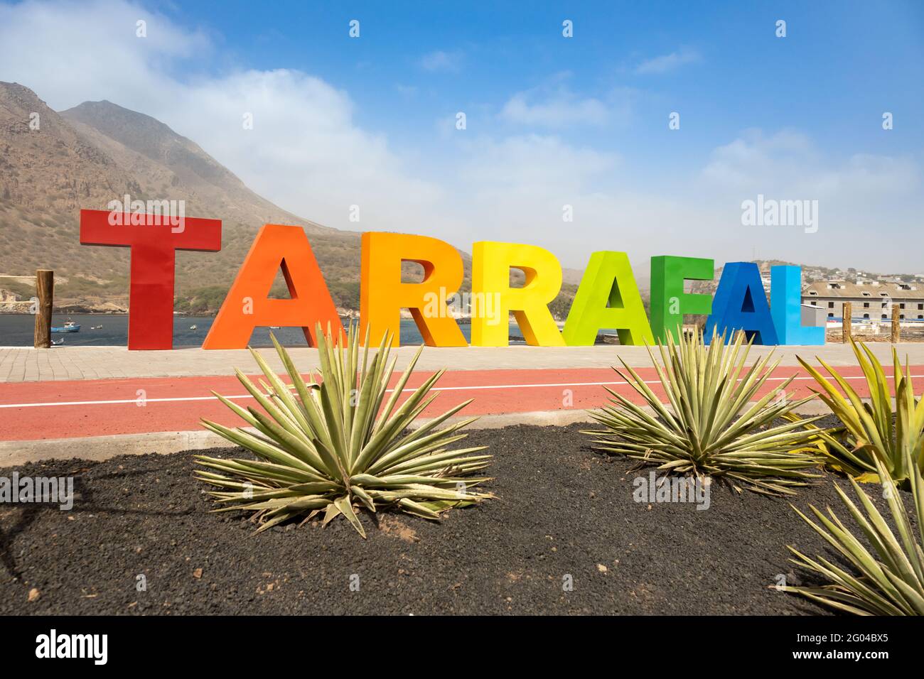 Tarrafal beach in Santiago island in Cape Verde - Cabo Verde Stock ...