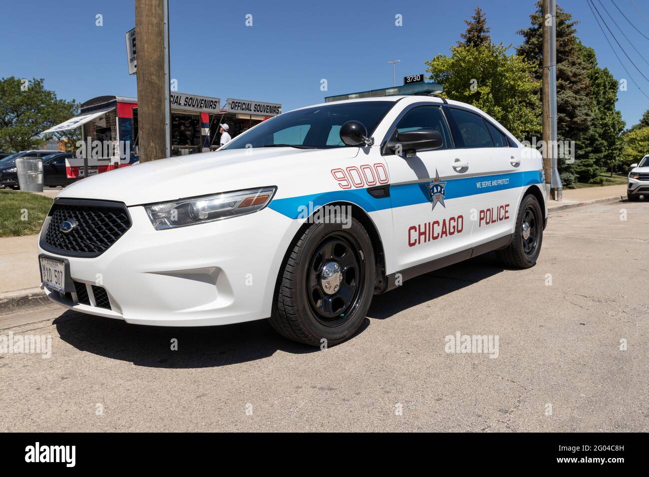 Chicago - Circa May 2021: Chicago Police Department vehicle. CPD is the ...