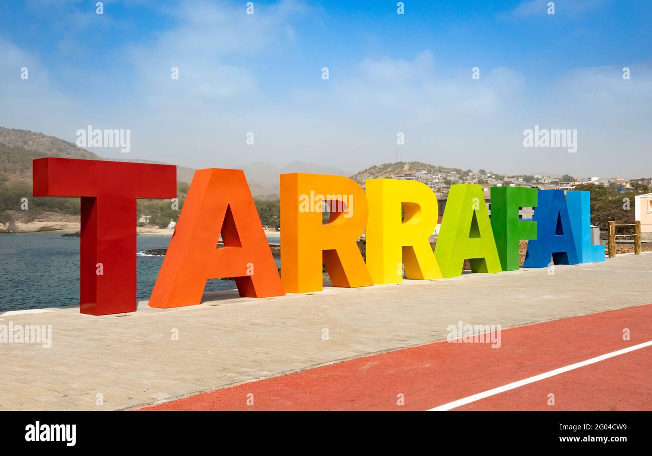 Tarrafal beach in Santiago island in Cape Verde - Cabo Verde Stock ...