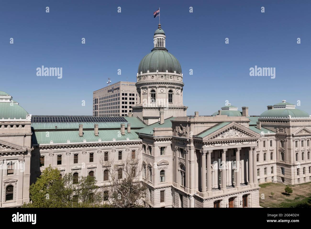 Indianapolis - Circa May 2021: Indiana State House and Capitol Dome. It ...
