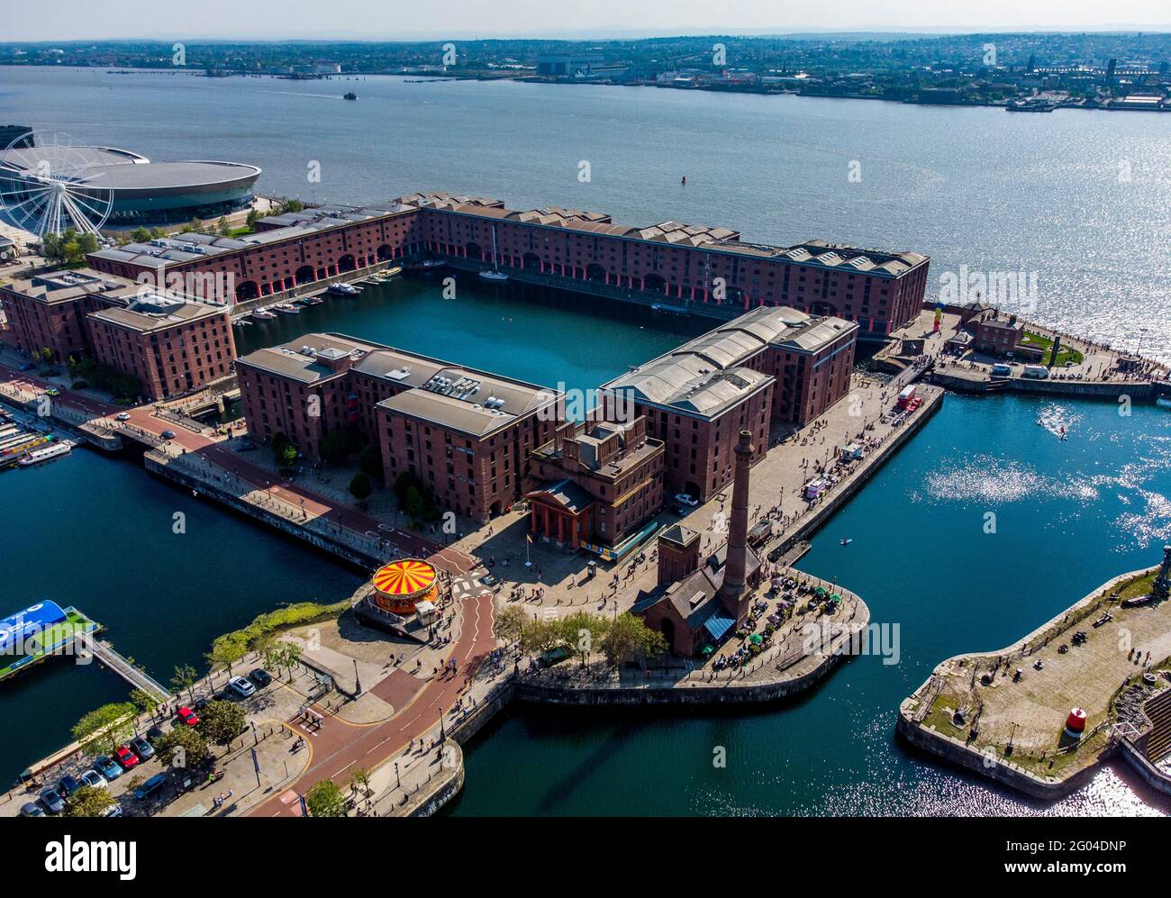 Royal albert dock liverpool aerial hi-res stock photography and images ...