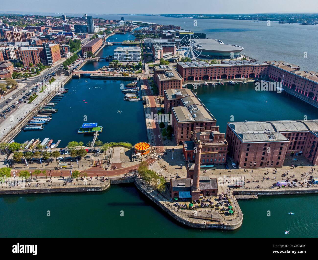 Albert dock aerial uk hi-res stock photography and images - Alamy