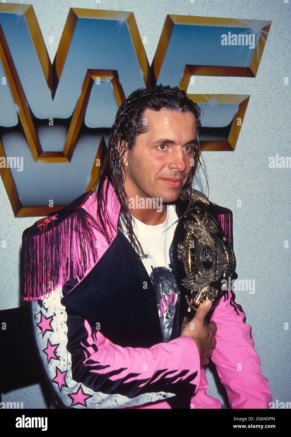 Bret Hart 1985 Photo By John Barrett/PHOTOlink Stock Photo - Alamy